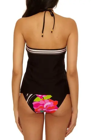 Trina Turk Bougainvillea Reversible Halter Tankini