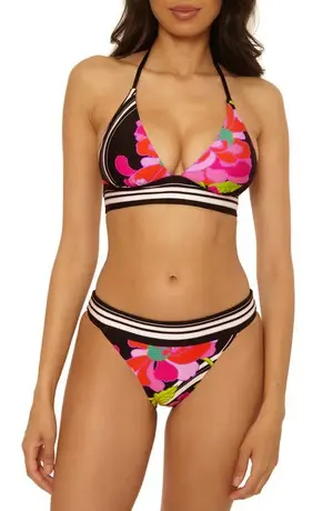 Trina Turk Bougainvillea Halter Bikini Top