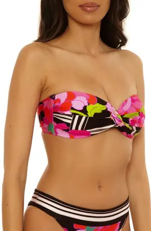 Trina Turk Bougainvillea Bandeau Bikini Top