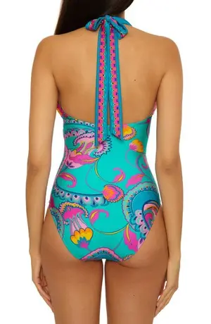 Trina Turk Mykonos Plunge One-piece Swimsuit