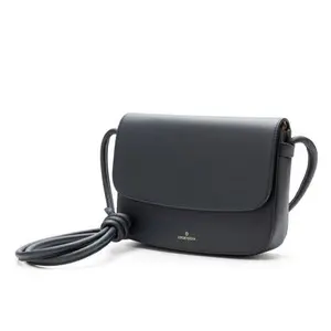 LA PORTEGNA Lucia Shoulder Bag With Knots - Navy