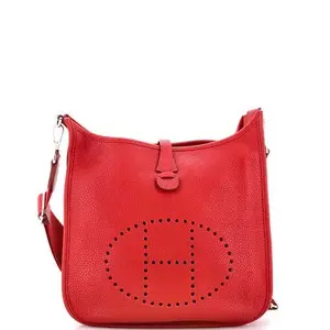 Hermès Evelyne Bag Gen Iii Clemence Pm - Red