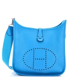 Hermès Evelyne Bag Gen Iii Clemence Pm - Blue