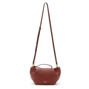 LA PORTEGNA Martita Small Leather Clutch Bag - Raspberry