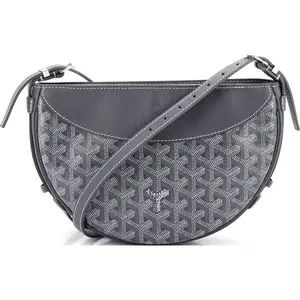 Goyard Hirondelle Shoulder Bag Coated Canvas And Leather Grey