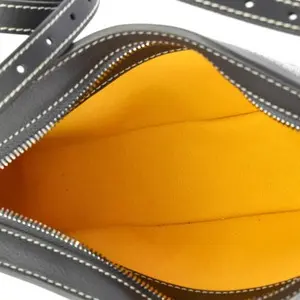 Goyard Hirondelle Shoulder Bag Coated Canvas And Leather - Grey