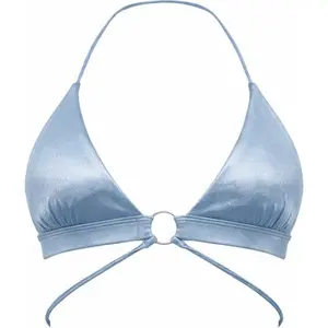 IVY SWIMWEAR Bikini Top With Padded Cups - Blue