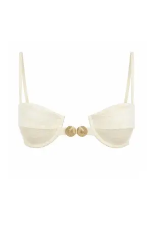 IVY SWIMWEAR Hazel Bikini Top - Cream