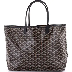 Goyard Saint Louis Pm Tote Coated Canvas - Black