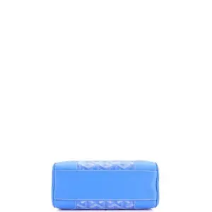 Goyard Saigon Top Handle Bag Coated Canvas With Leather Mini - Blue