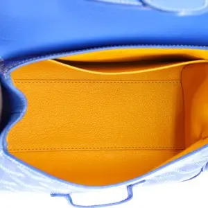Goyard Saigon Top Handle Bag Coated Canvas With Leather Mini - Blue