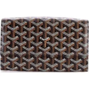 Goyard Varenne Continental Wallet With Strap Coated Canvas - Black