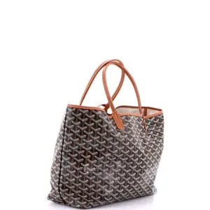 Goyard Saint Louis Pm Tote Coated Canvas - Black