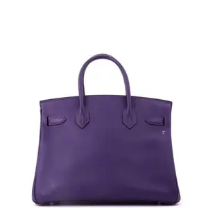 Hermès Birkin Handbag Purple Epsom With Palladium Hardware 30 - Iris