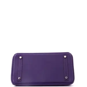 Hermès Birkin Handbag Purple Epsom With Palladium Hardware 30 - Iris