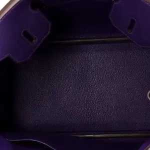 Hermès Birkin Handbag Purple Epsom With Palladium Hardware 30 - Iris