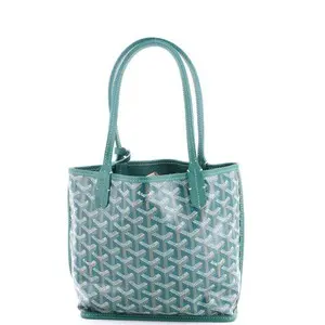 Goyard Anjou Reversible Tote Coated Canvas Mini - Green