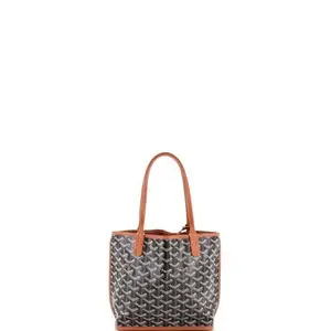 Goyard Anjou Reversible Tote Coated Canvas Mini - Brown