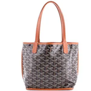 Goyard Anjou Reversible Tote Coated Canvas Mini - Brown