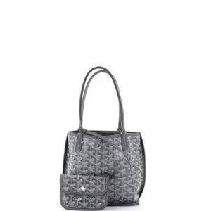 Goyard Anjou Reversible Tote Coated Canvas Mini - Grey