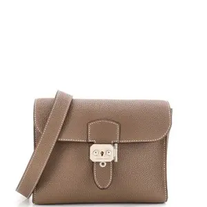 Hermès Sac A Depeches Togo 21 Messenger Bag - Etoupe