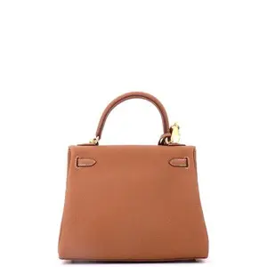 Hermès Kelly Handbag Brown Togo With Hardware 25
