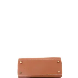 Hermès Kelly Handbag Brown Togo With Hardware 25