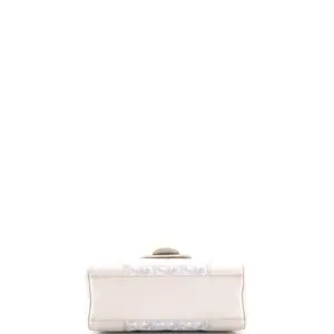 Goyard Saigon Top Handle Bag Coated Canvas With Leather Mini - White