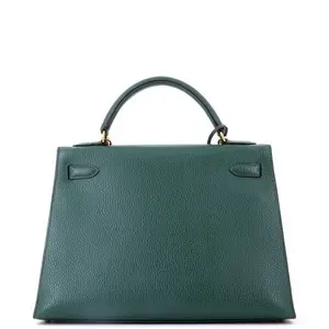 Hermès Kelly Handbag Green Ardennes 32