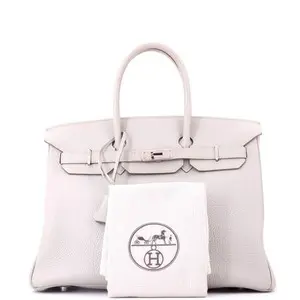 Hermès Birkin Handbag Togo With Palladium Hardware 35 - Grey