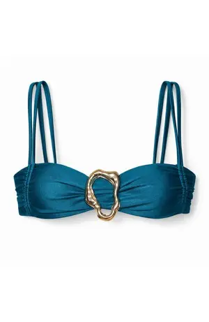 IVY SWIMWEAR Selene Bandeau Bikini Top - Teal
