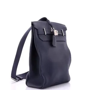 Hermès Hac A Dos Backpack Togo Gm - Blue