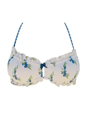 IVY SWIMWEAR Berry Pie Bikini Top - Blue