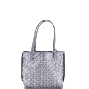 Goyard Anjou Reversible Tote Coated Canvas Mini - Grey