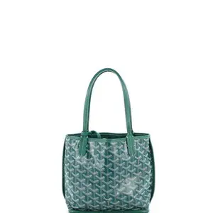 Goyard Anjou Reversible Tote Coated Canvas Mini - Green