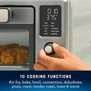 OSTER 10 Function Digital Display Air Fryer And Countertop Toaster Oven
