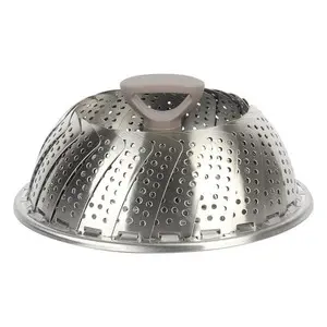 MARTHA STEWART Richburn Stainless Steel Telescopic Folding Steamer Insert