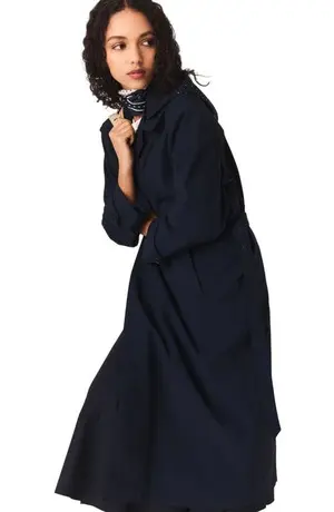 Maje Rhinestone-hood Trench