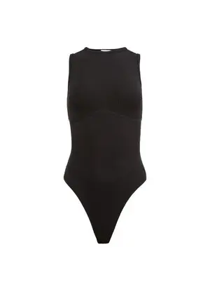 FLEUR DU MAL Hourglass Rib Bodysuit - Black