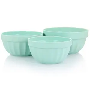 MARTHA STEWART 3 Piece Stoneware Bowl Set