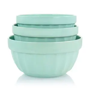 MARTHA STEWART 3 Piece Stoneware Bowl Set