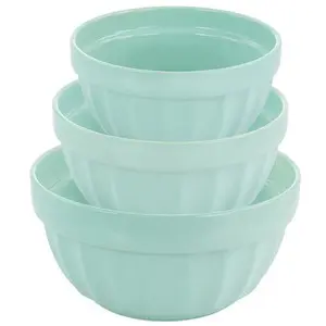 MARTHA STEWART 3 Piece Stoneware Bowl Set
