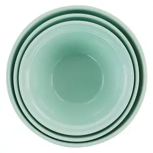 MARTHA STEWART 3 Piece Stoneware Bowl Set