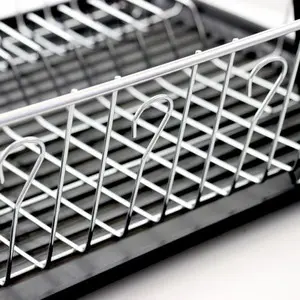 BETTER CHEF 16in Chrome Dish Rack With Draining Tray