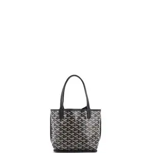 Goyard Anjou Reversible Tote Coated Canvas Mini - Black