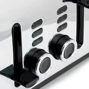REDMOND 4 Slice Wide Slot 1400w Stainless Steel Toaster