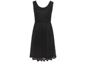 LASCANA Sleeveless Lace Knee-length Dress