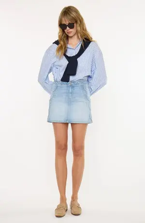 KANCAN Giaa Mid-rise Denim Skirt
