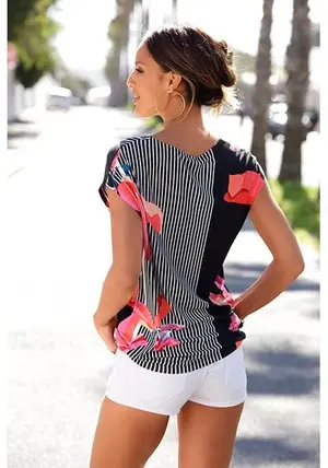 LASCANA Allover Mix Print Top