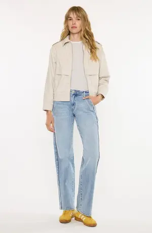 KANCAN Mali Low Slung Baggy Jeans - Medium Wash
